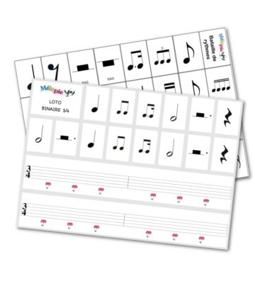 Jeux de rythmes à imprimer, jeux à imprimer - Éditions Mélopie