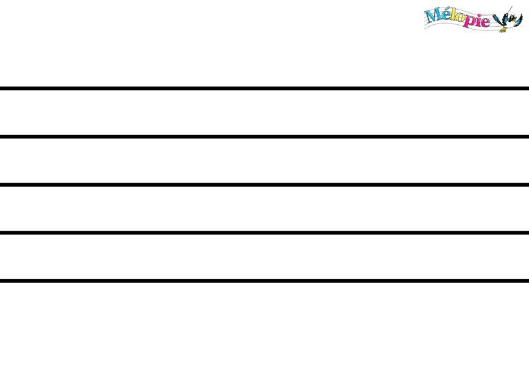 Partition vierge, composer, différents niveaux | MÉLOPIE