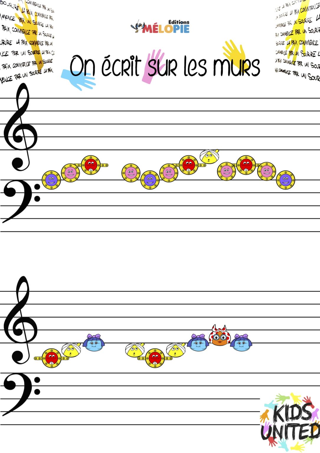 On écrit sur les murs partition - Éditions Mélopie