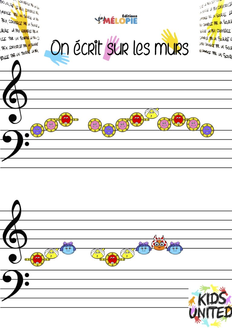 On écrit sur les murs partition - Éditions Mélopie