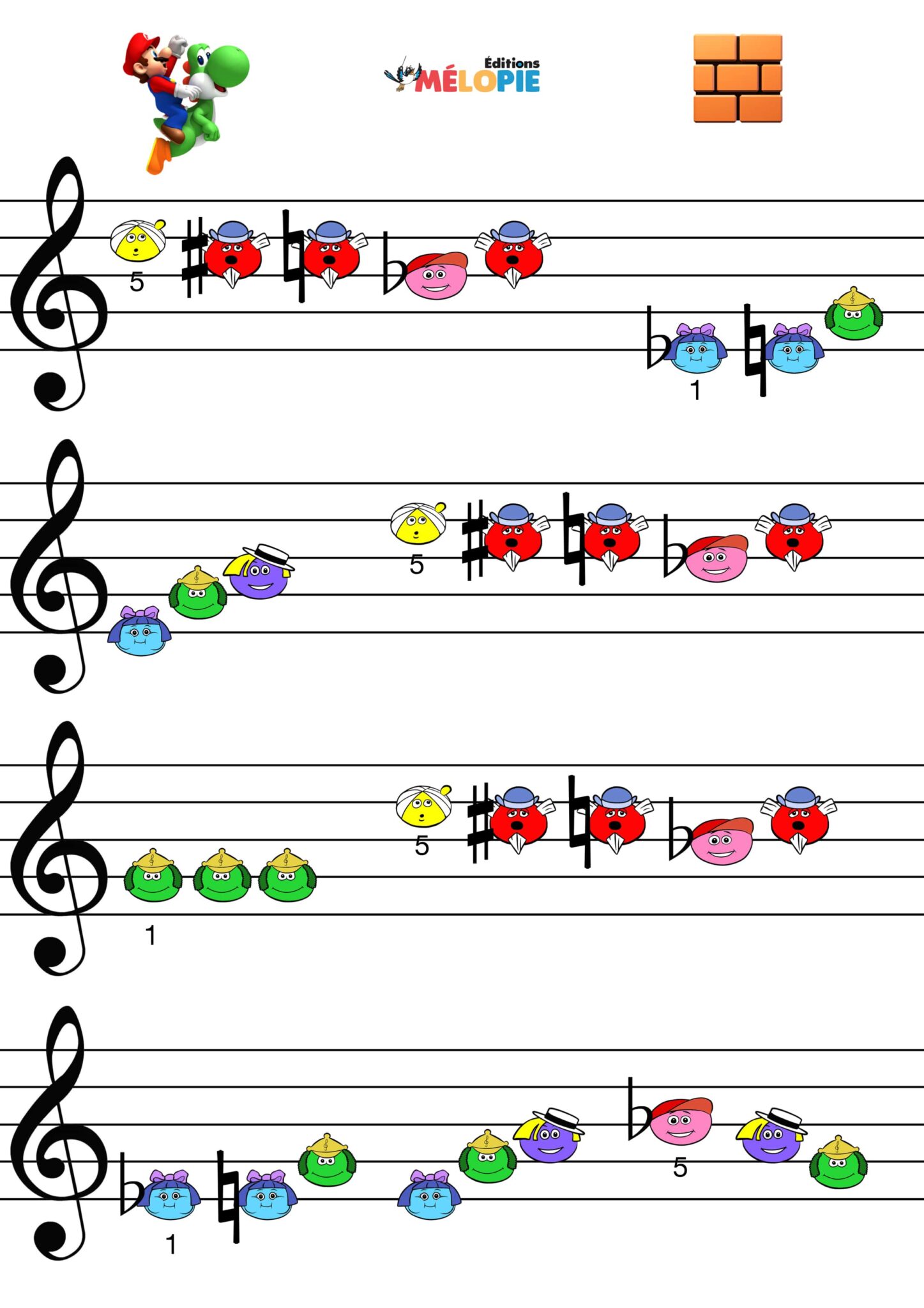 Mario piano partition - Éditions Mélopie