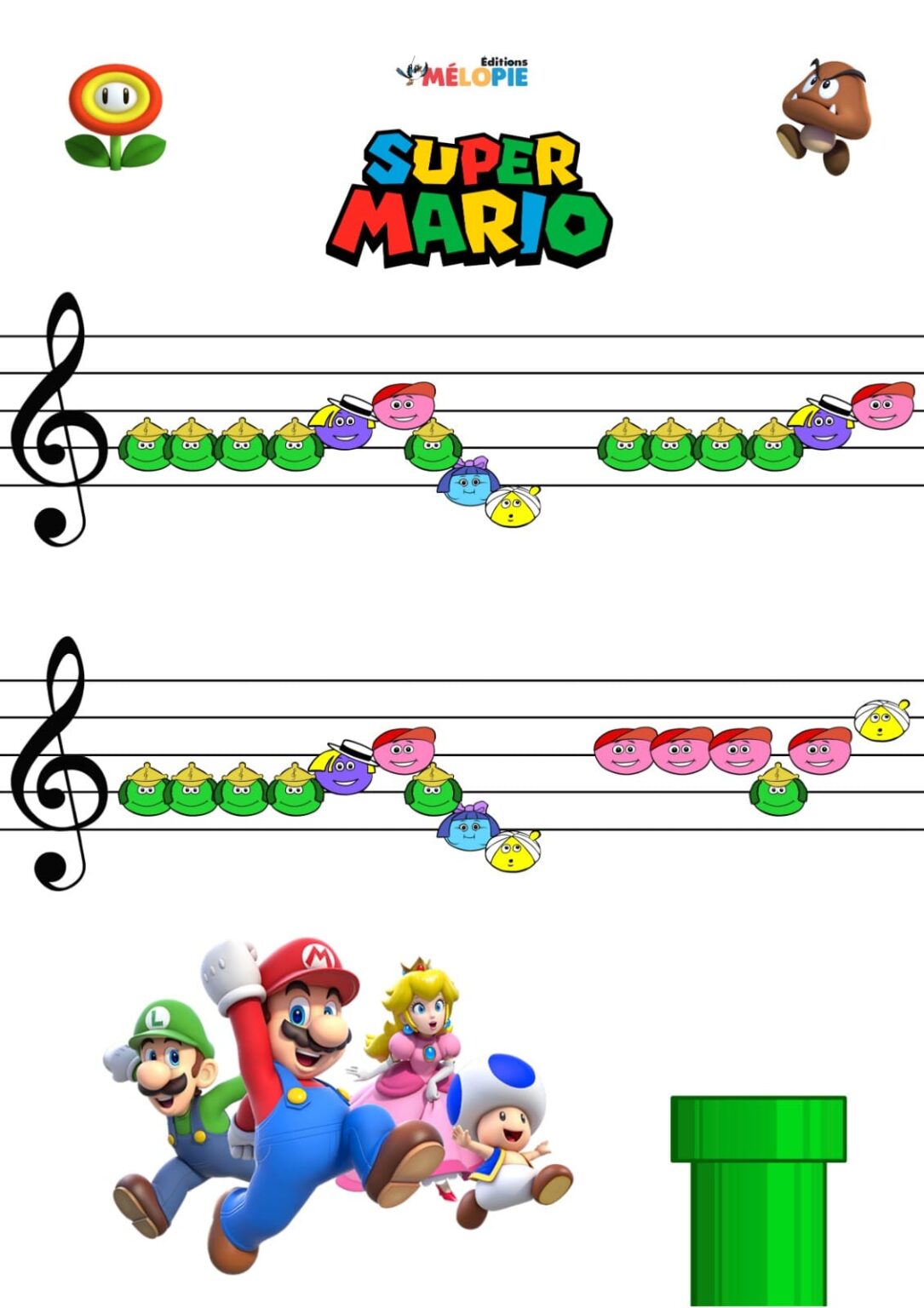 Mario piano partition - Éditions Mélopie
